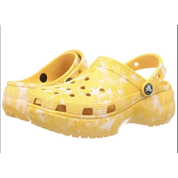 CROCS | Shoes | Crocs Platform Clog Orange Sorbet Graphic Womens 8 New ...